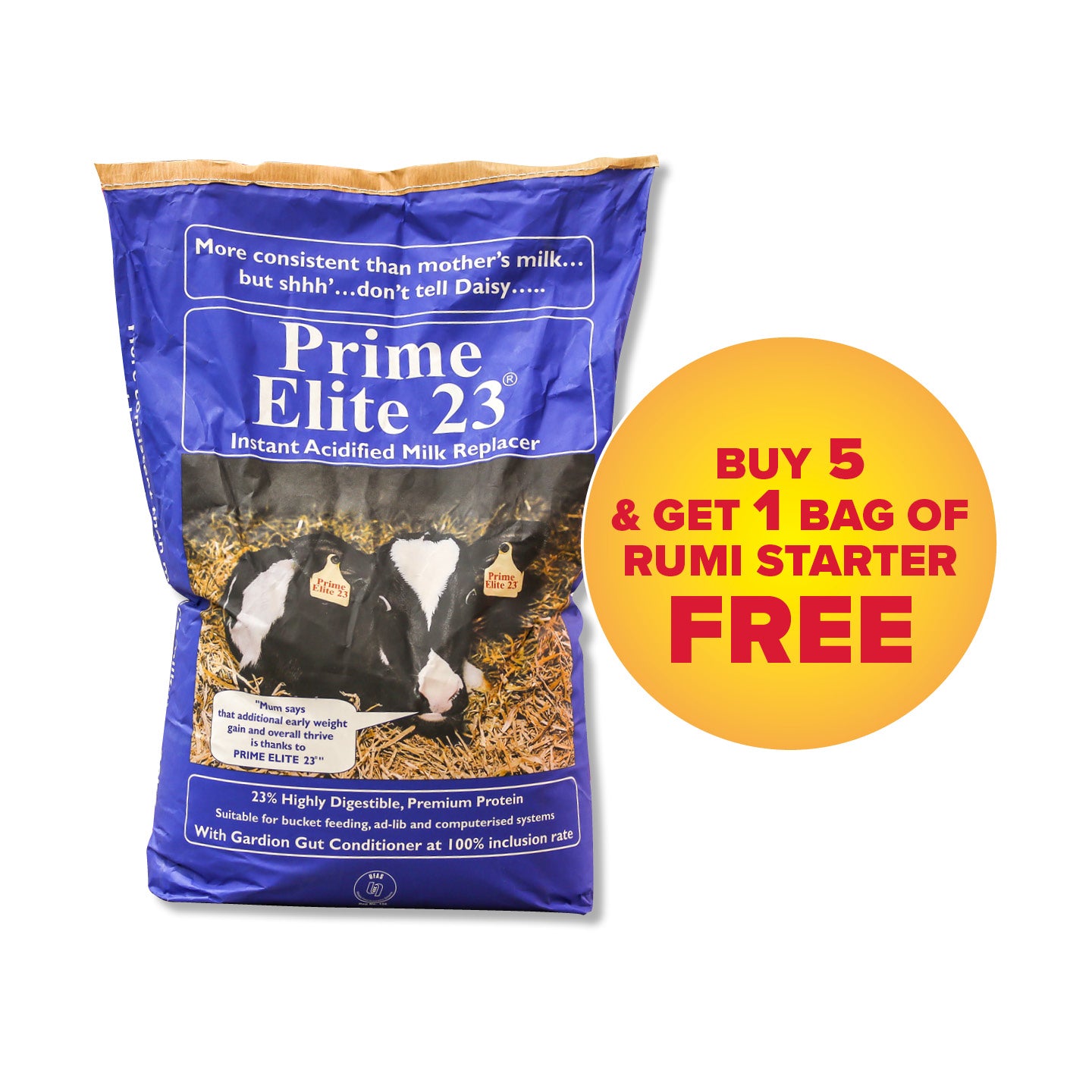 Prime Elite 23 Milk Replacer 20kg - Buy 5 and Get 1 Bag Rumi Starter F – Co-Op Superstores