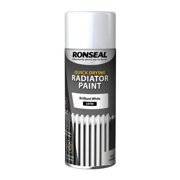 Ronseal Quick Dry Rad Spray White Satin 400ml – Co-Op Superstores