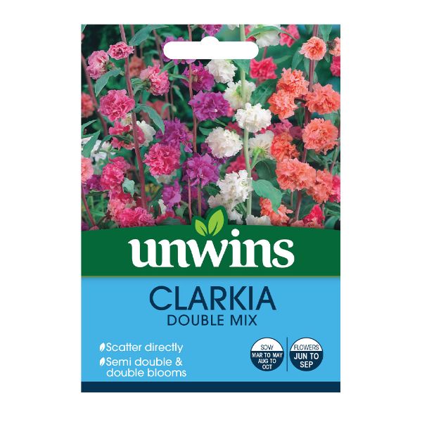 Unwins Seed Packet Clarkia Double Mix – Co-Op Superstores