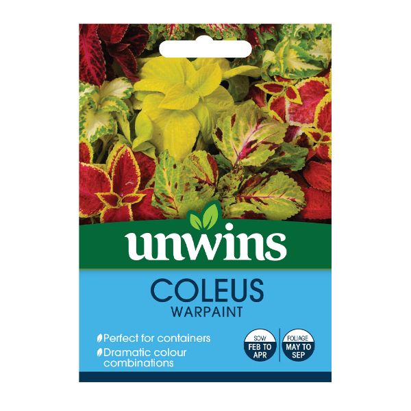Unwins Seed Packet Coleus Warpaint – Co-Op Superstores