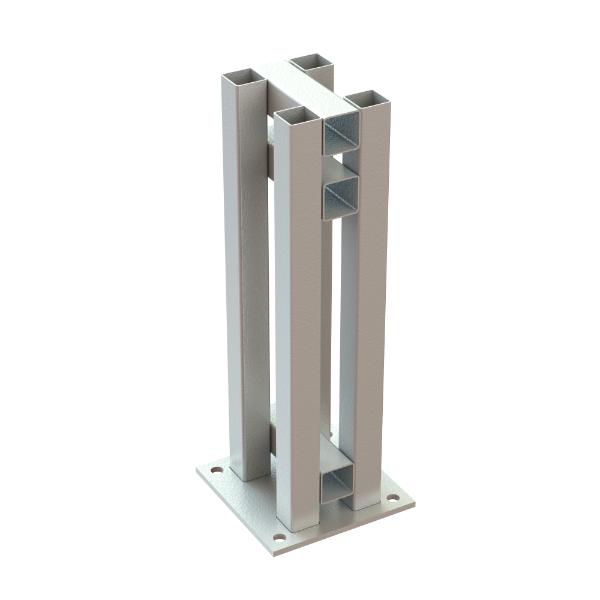Satus Fence Galvanised Bolt Down Base - Post Support For Concrete – Co ...