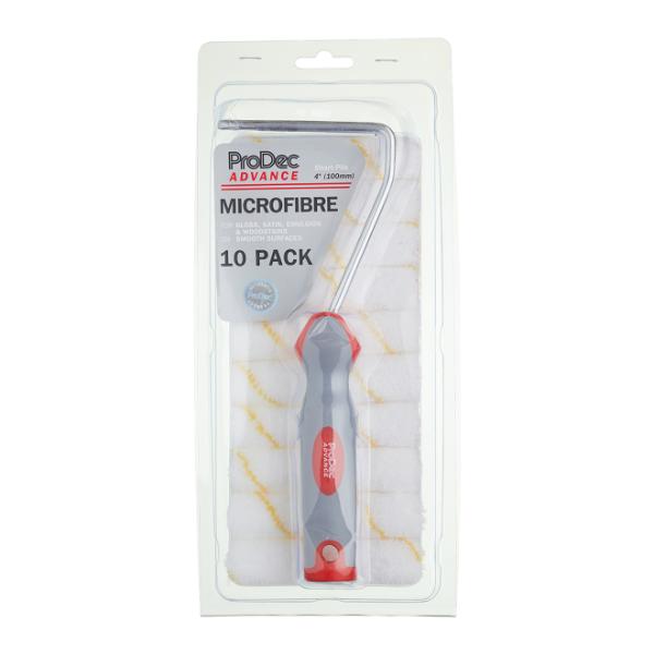 10 Pack 4Short Pile Microfibre Mini Roller+Frame – Co-Op Superstores
