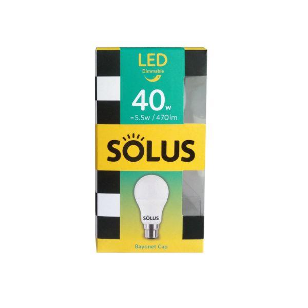Solus 40W=6W BC SMD A55 LED DIMM – Co-Op Superstores