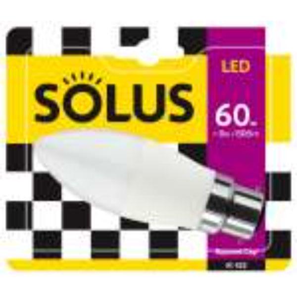 Solus 60W=8W BC SMD C35 Candle LED NON-DIMM – Co-Op Superstores