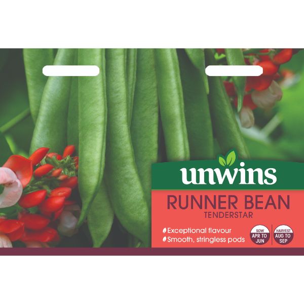 Unwins Seed Packet Runner Bean Tenderstar – Co-Op Superstores