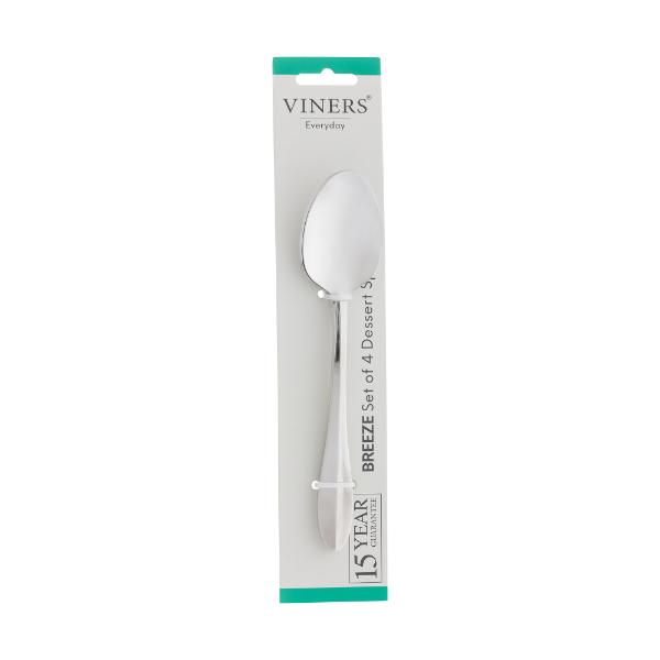 Viners Everyday Breeze 18/0 4 Piece Dessert Spoon – Co-Op Superstores